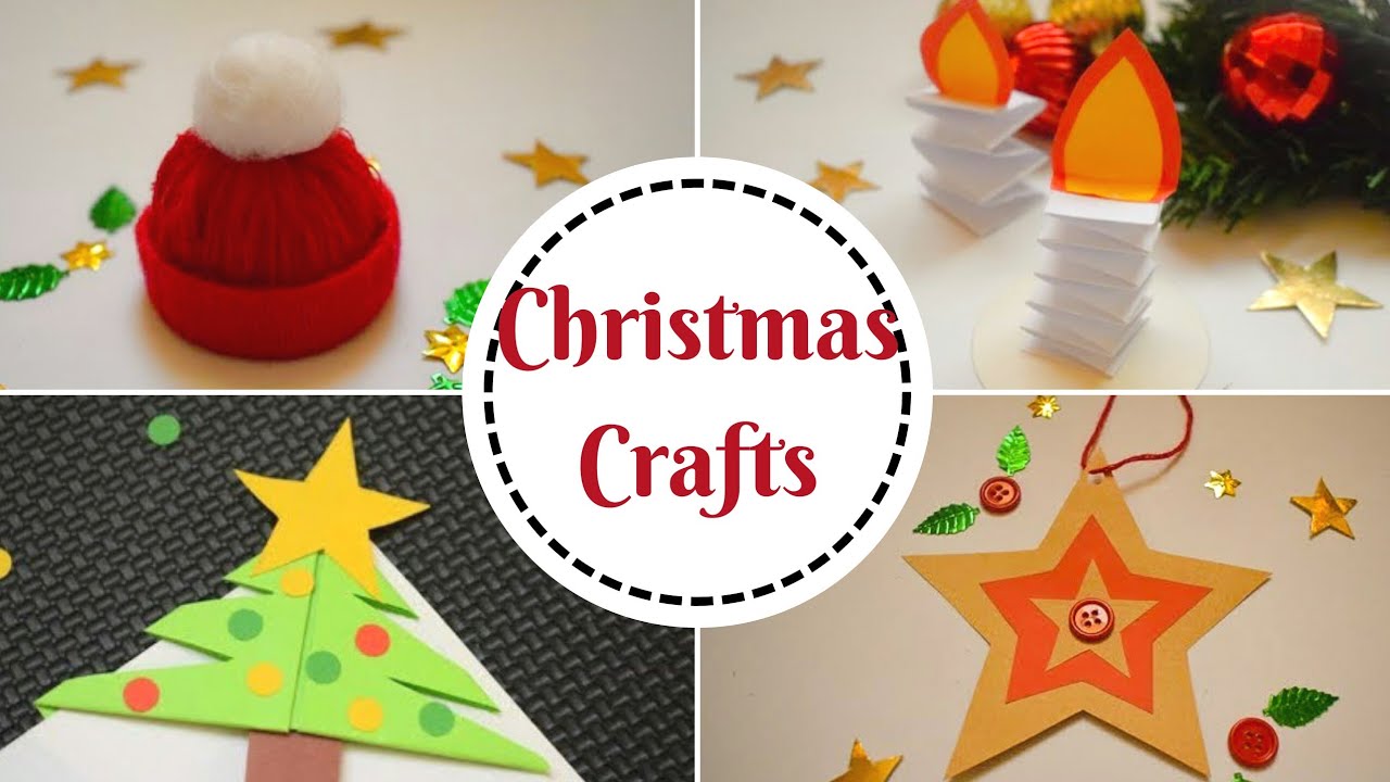 5 Easy Christmas Crafts for Kids | DIY Christmas Decorations at Home ...
