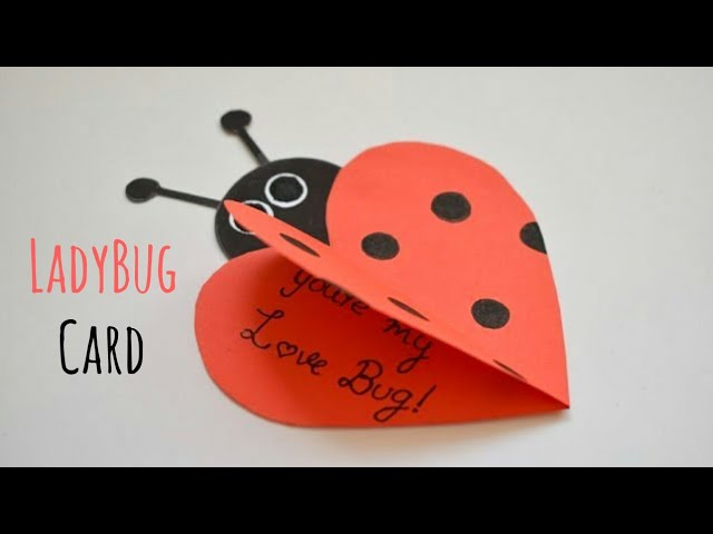 Cute Valentine's Card for School | DIY Ladybug Craft Ideas | Fun Paper ...