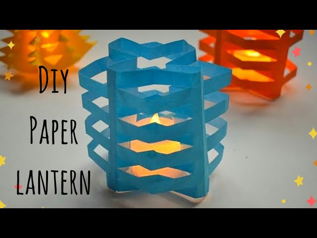 DIY One Minute Paper Lantern | Easy Paper Candle Tea light Holder for ...