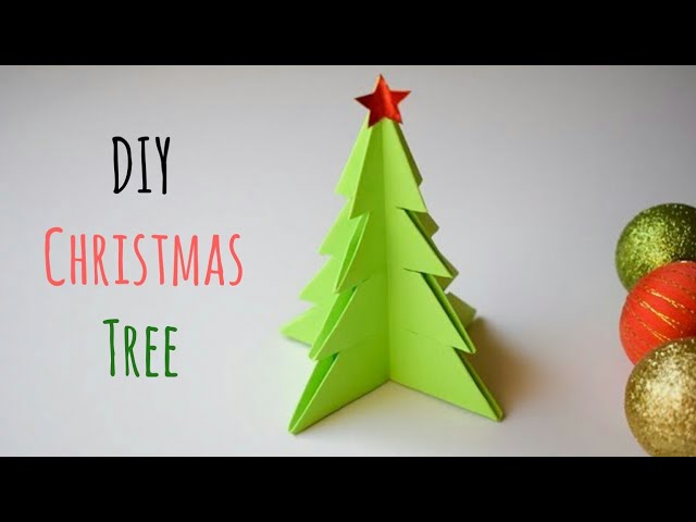 DIY Paper Christmas Tree | Easy Paper Christmas Tree | DIY Christmas ...