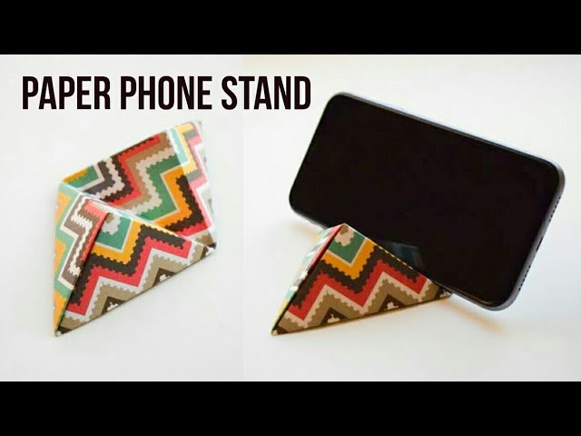 DIY Paper Mobile Stand /Holder |Origami Phone Stand |How to make Paper ...