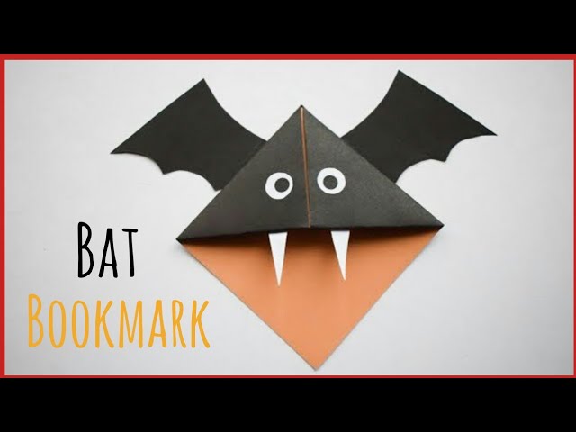 DIY Bat Corner Bookmarks | DIY Halloween Craft ideas | Fun Craft Ideas ...